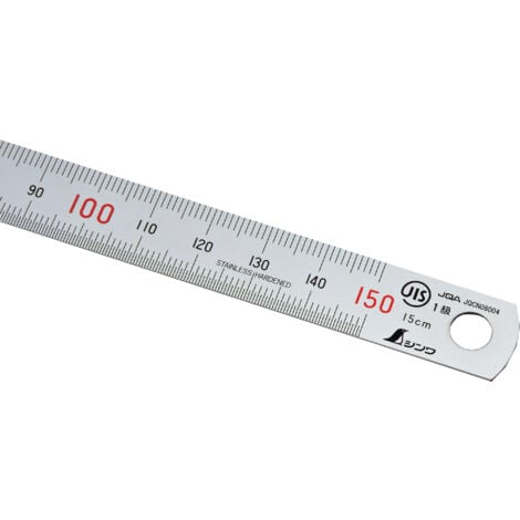 Shinwa Règle 15 cm - avec graduation fine de 0,5mm, 13005