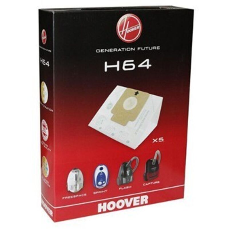 Boite de 5 Sacs en papier pour Aspirateur HOOVER 35600637