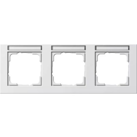 Gira Abdeckrahmen 3f waager. BSF Gira E2 Reinweiß 109329