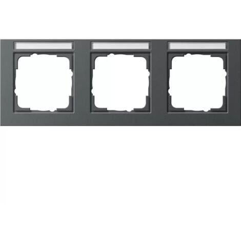 Gira Abdeckrahmen 3f waager. BSF Gira E2 Anthrazit 109323