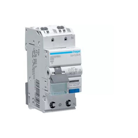 Hager FI-LS 1P+N 6kA C-16A 30mA Typ A QC ADS966D