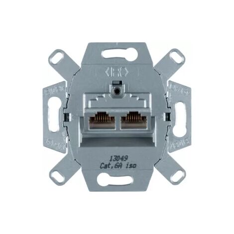 Hager Datendose 2 x Cat.6A-Anschlüsse 8/8 G3140