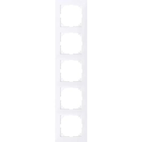 Merten M-Pure-Rahmen, 5fach, aktivweiß, M-Pure MEG4050-3625