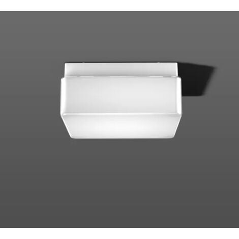 RZB Quadrat, weiß, on/off Decken- und Wandleuchten, L 240 B 240 H 110, 151°, Glas opal 20128.002