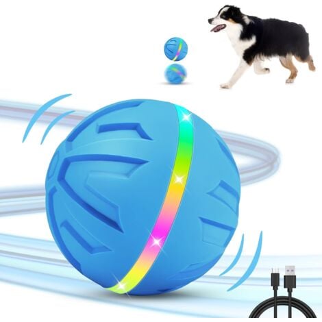 Balles pour Chien, Jouets Interactifs pour Chiens avec Lumière LED, Balle Rebondissante pour ...