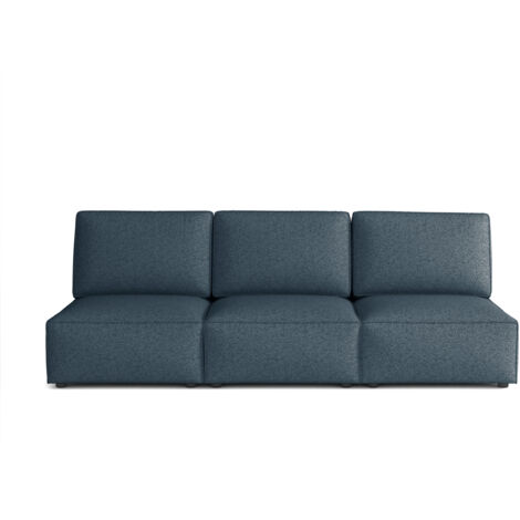 Kaiser Möbel Modernes 3-Sitzer-Sofa Ferguson Raven Blau