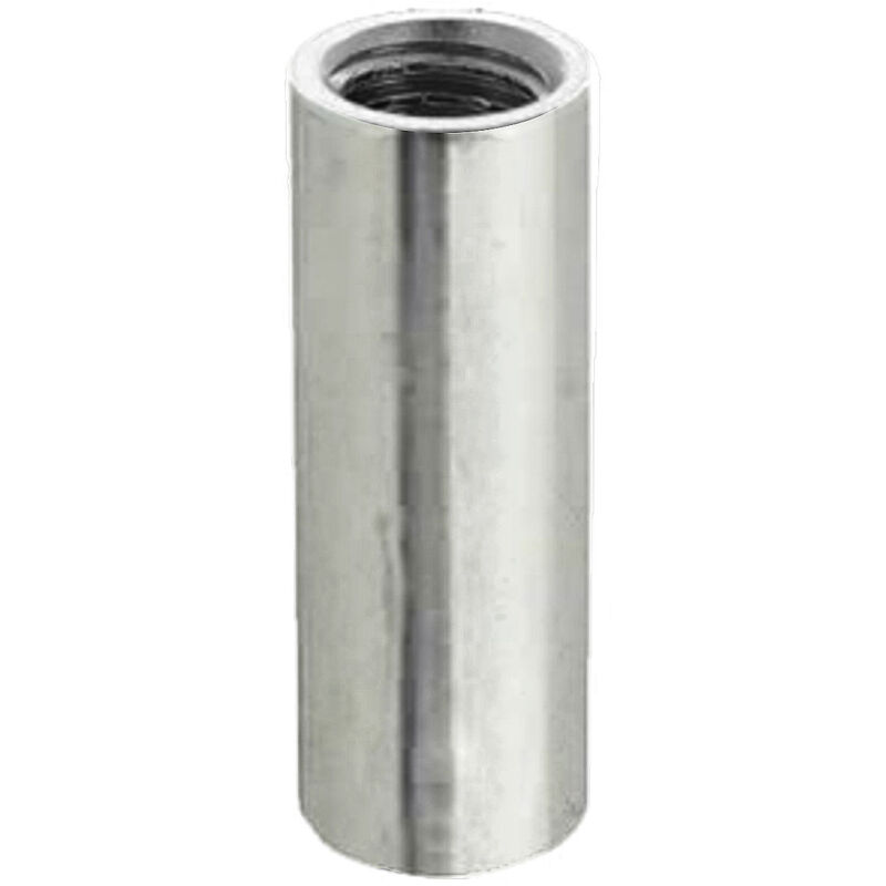 10 Manchons Cylindriques Acier zingués Blanc - 6