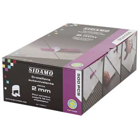 CROISILLON AUTO-NIVELANT JOINT 2 MM HAUT 3 A 12 MM SIDAMO 500 UNITES ...