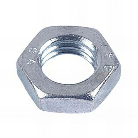 Ecrou hexagonal bas M4 mm HM Zingué - Boite de 1000 pcs - Fixtout 04040402B