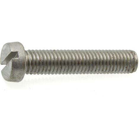 50 Vis métaux tête cylindrique fendue DIN84 A2 diamètre 6 mm - Longueur 60 mm mm