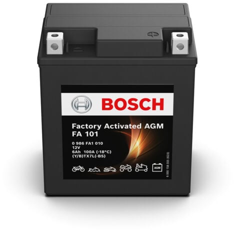 Batterie moto Bosch FA101 YTX7L-BS 12V 6AH 85A
