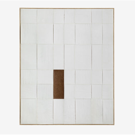 Cuadro decorativo en relieve pintado a mano (80x100 cm) Siralo SKLUM