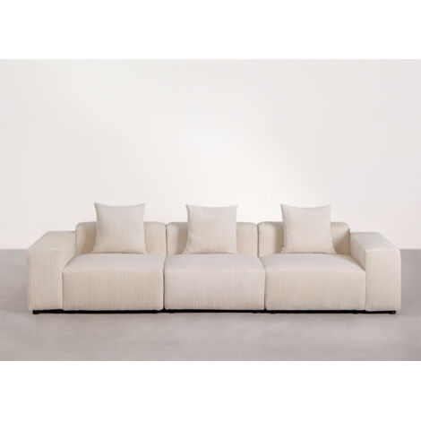 Sofá modular de 3 piezas ↔︎315 cm con reposabrazos bajo Bruna SKLUM