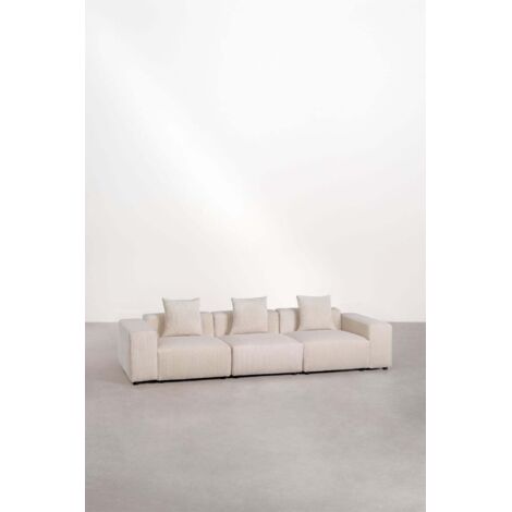 Sofá modular de 3 piezas ↔︎315 cm con reposabrazos bajo Bruna SKLUM