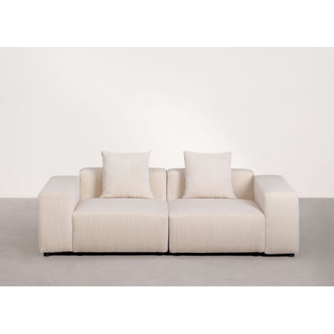 Sofá modular de 2 piezas ↔︎230 cm con reposabrazos bajo Bruna SKLUM