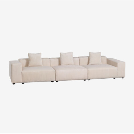 Sofá modular de 3 piezas ↔︎375 cm con reposabrazos bajo Bruna SKLUM