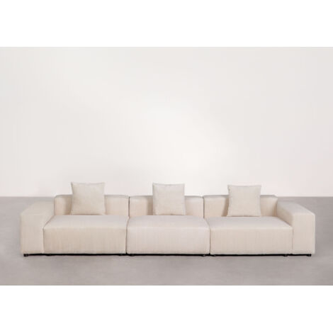 Sofá modular de 3 piezas ↔︎375 cm con reposabrazos bajo Bruna SKLUM