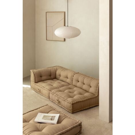 Sofá modular esquinero de 3 piezas en algodón Dhel SKLUM
