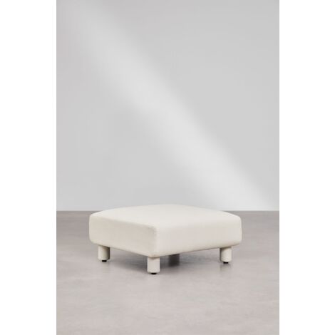 Puff 90x90 cm en tela bouclé Artemisa SKLUM
