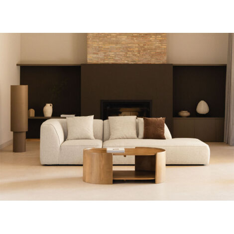 Sofá modular esquinero de 2 piezas con diván derecho tapizado Cardea SKLUM