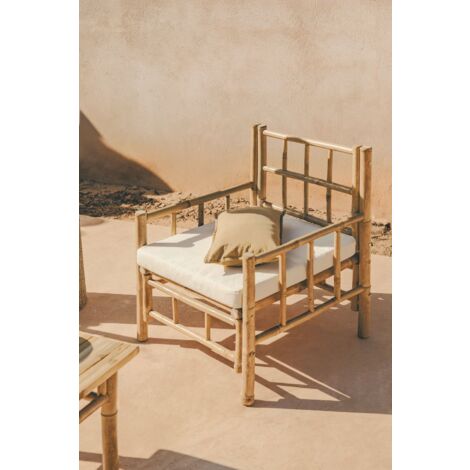 Sillón de jardín en bambú Nui SKLUM