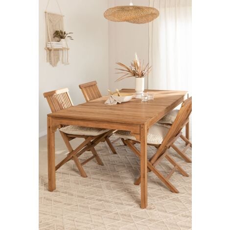 Mesa de Comedor Rectangular en Madera de Teca (200x100 cm) Donal SKLUM