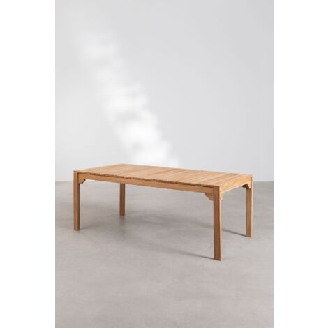 Mesa de Comedor Rectangular en Madera de Teca (200x100 cm) Donal SKLUM