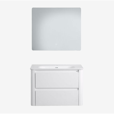 Set di mobili da bagno in legno Egerton con lavabo integrato SKLUM