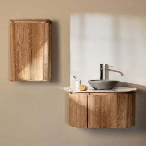 Set di mobili da bagno in legno Carsone SKLUM