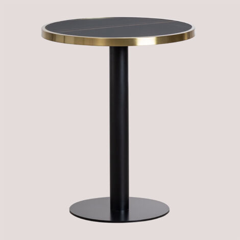 Tavolo Bar Rotondo in Gres (Ø60 cm) Amaretto SKLUM