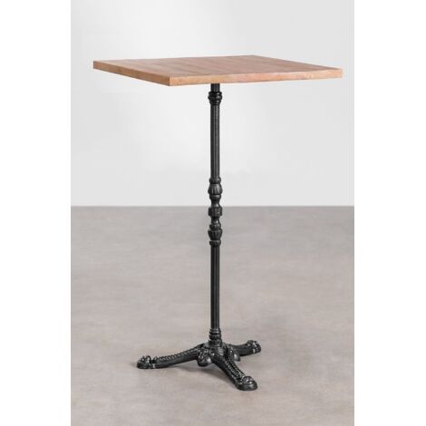 Table Haute de Bar Carré en Bois d'Acacia Azteca SKLUM &x2194&xFE0E 70 cm