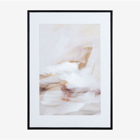 Tableau décoratif avec texture plâtre (50x70 cm) Wilbur SKLUM Couleurs ...