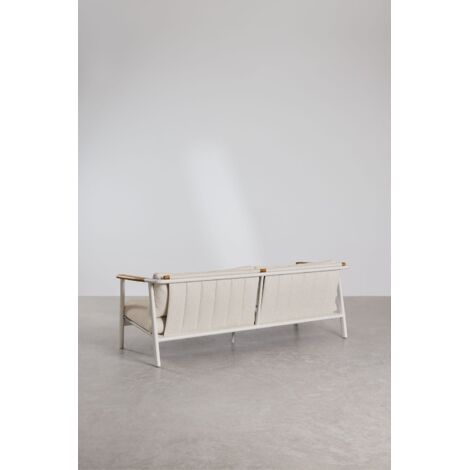 Canapé 3 places en aluminium et tissu bouclé Yervin SKLUM