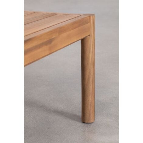 Table basse rectangulaire 120x75 cm en bois d'acacia Melvin SKLUM