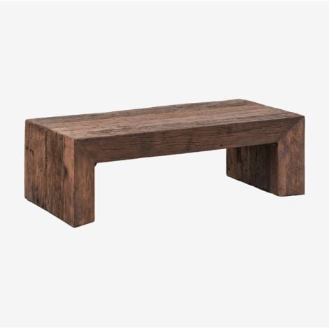 Table basse rectangulaire 120x60 cm en bois de Juvira recyclé SKLUM 120 ...