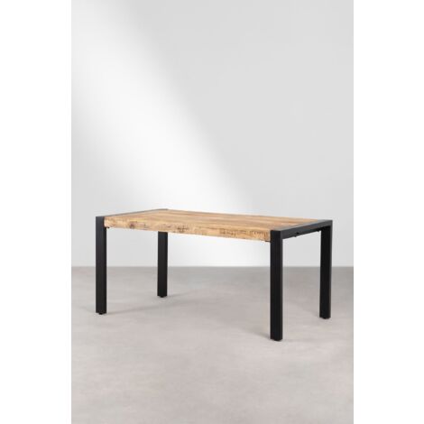 Table à manger rectangulaire en bois de manguier (160x90 cm) Acki SKLUM