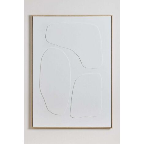 Tableau décoratif peint à la main avec relief Helvon SKLUM 100 x 140 cm