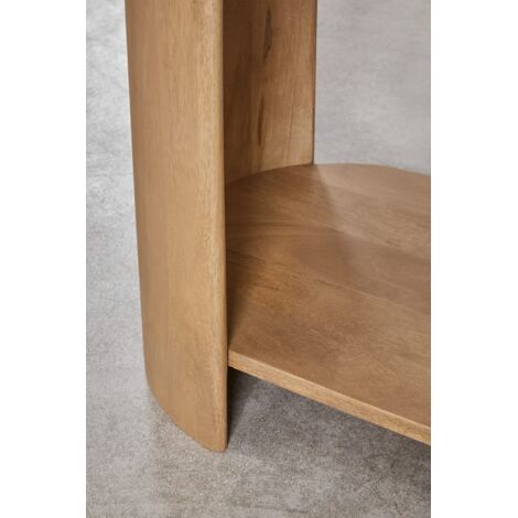 Table de chevet ovale 50x35 cm en bois de manguier Sidney SKLUM