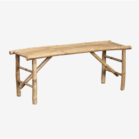 Sklum – Banc décoratif en bambou 118 cm – Large assise 46,5 cm ...