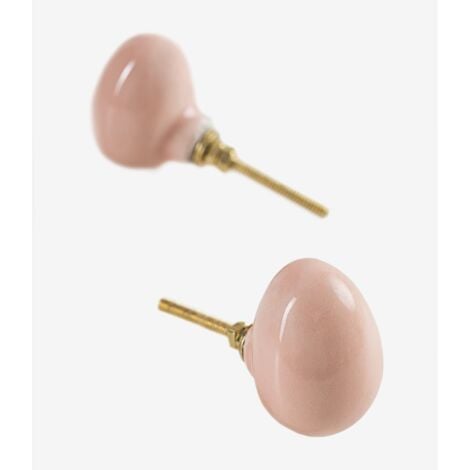 Ensemble de 2 poignées en céramique Yulyan Kids SKLUM Rose Noisette