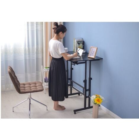 60cm Adjustable Height Stand Up Laptop Desk Computer Standing Desk with ...