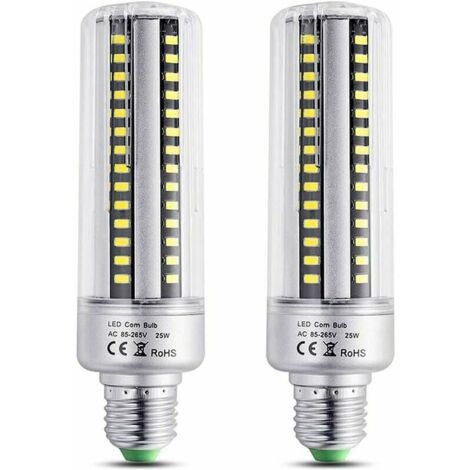 Ampoule E27 25W LED Blanc Chaud 3000K, 2500LM de Haute Luminosité, Équivalent Halogène Ampoule ...