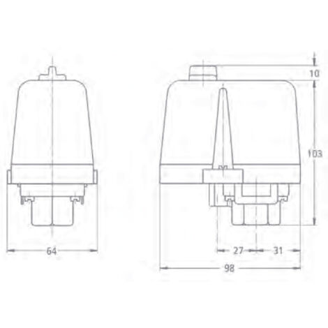 Pressostat Condor type MDR 4S/16 K