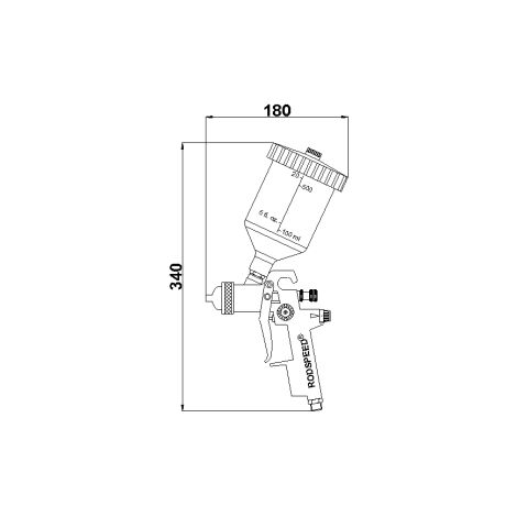 Pistolet de peinture Rodcraft modèle 8102/14