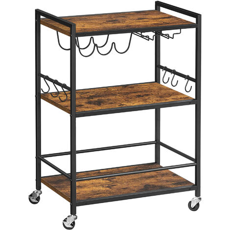 Chariot de cuisine sur roulettes - Chariot de service - Chariot - Table ...