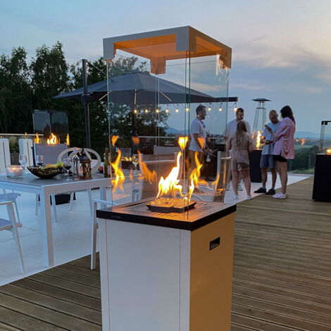 Chauffage extérieur Gaz PATIO LIGHT blanche