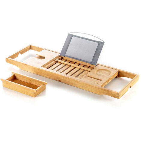 Plateau de Baignoire Extensible en Bambou Trayth InnovaGoods
