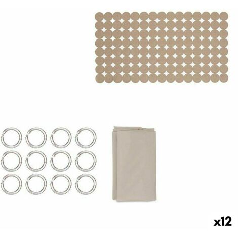 Ensemble de Bain Berilo CN B6032A BEIGE Beige PVC Polyethylene EVA 12 Unites