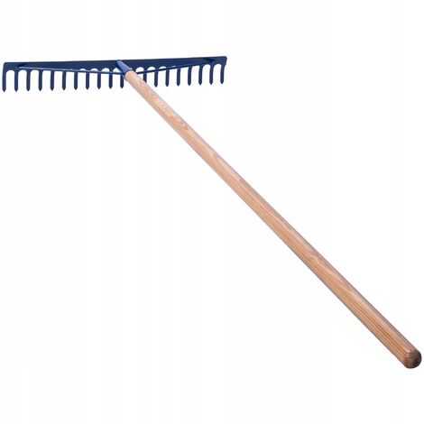 KADAX Rechen, Steinrechen, Gartenrechen aus Stahl, Flache Harke, mit ...