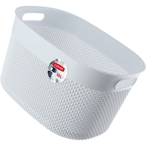 Curver Filo Behälter aus recyceltem Kunststoff 18L, Weiß